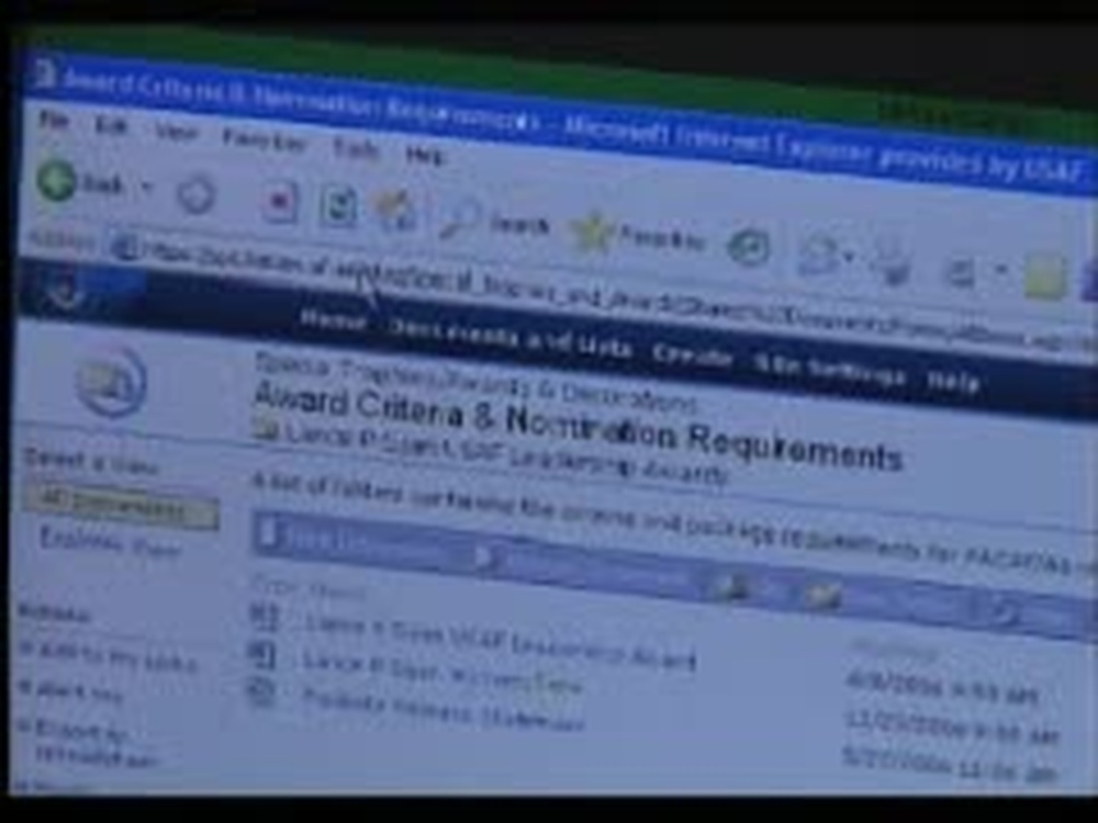 DVIDS - Video - Air Force Report - AFSO 21 Sharepoint