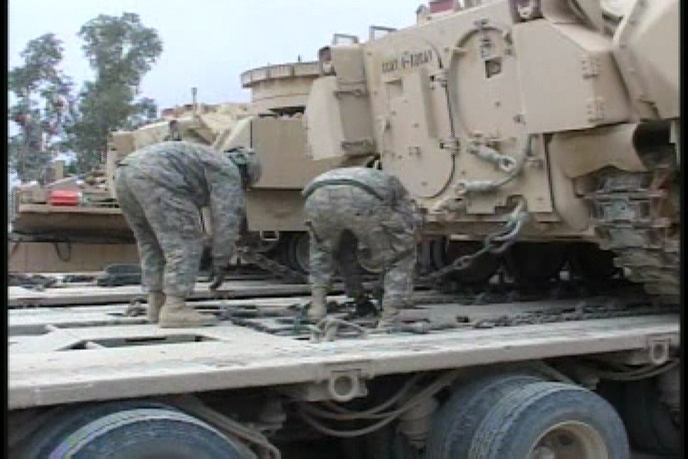 DVIDS - Video - 215th BSB Delivers Three Bradley Vehicles