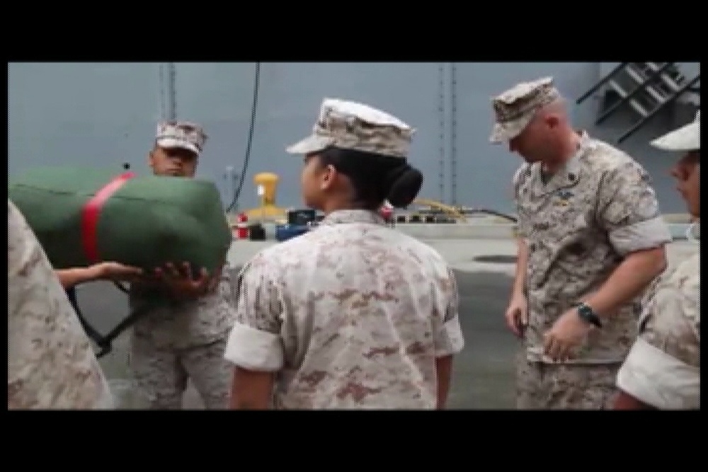 DVIDS - Video - Marines Embarking Gear on USS Makin Island
