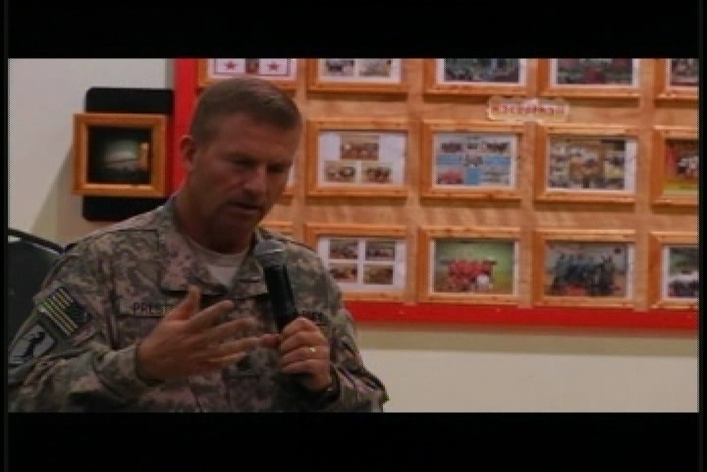 DVIDS - Video - Sgt. Maj. of the Army Kenneth Preston Visits Camp Liberty