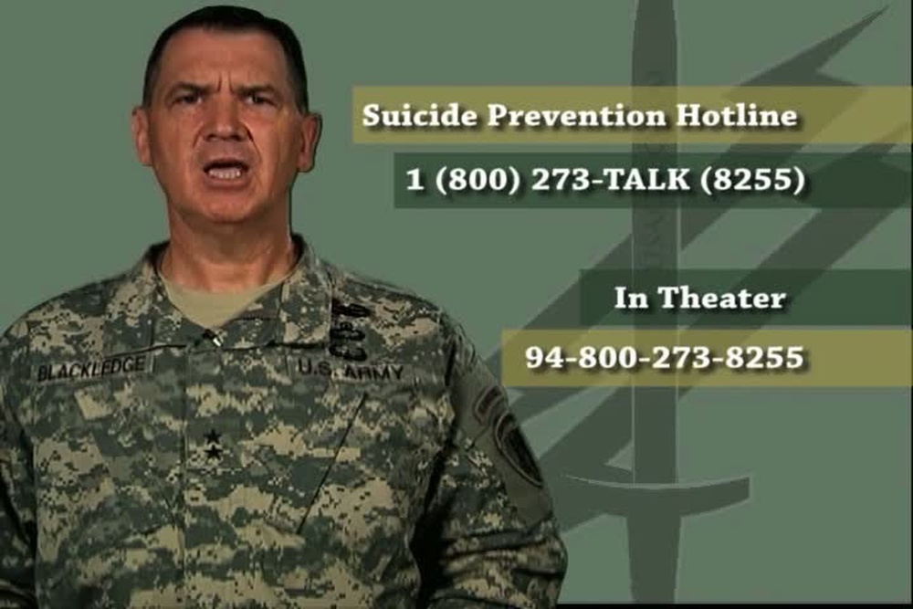 DVIDS - Video - Suicide Prevention PSA by Maj. Gen. David Blackledge