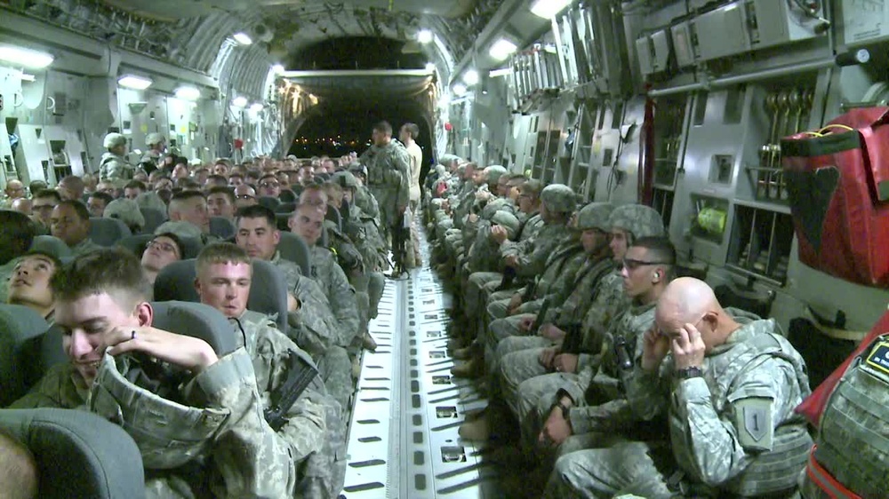 DVIDS - Video - First Infantry Division Soldiers Depart Iraq via Sather ...