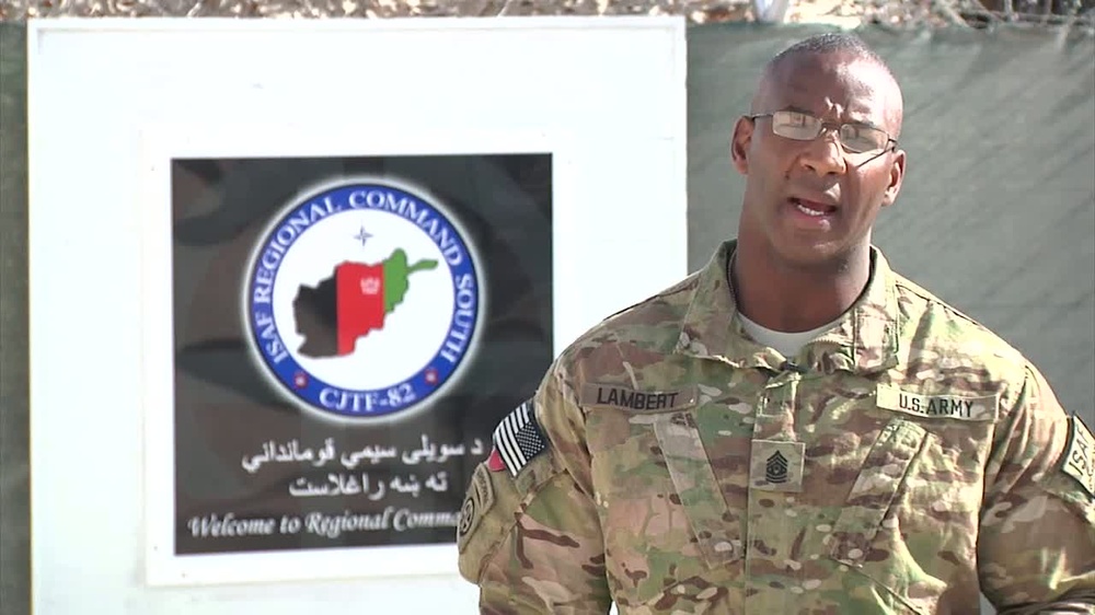 DVIDS - Video - CSM Lambert Redeployment Message