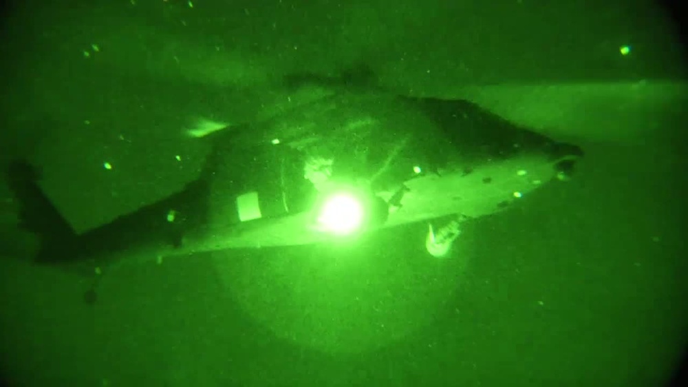 DVIDS - Video - MEDEVAC Night Flight and Hoist Training