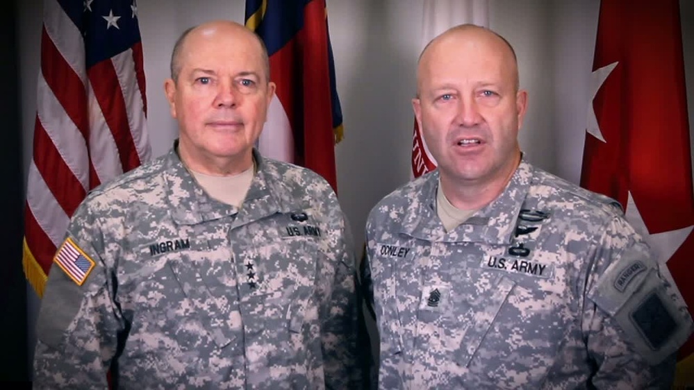 DVIDS - Video - Lt. Gen. Ingram and Command Sgt. Maj. Conley: Holiday ...