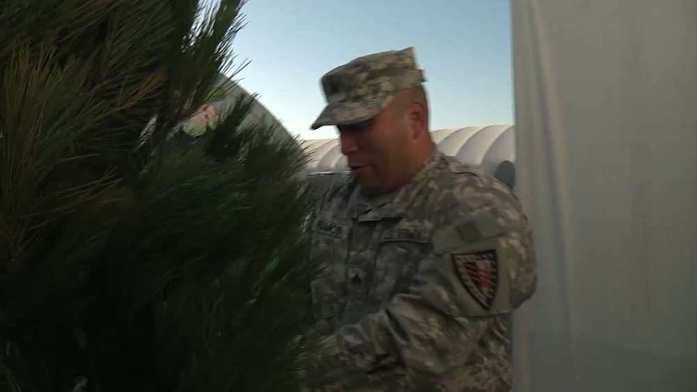 DVIDS - Video - Indiana Soldiers Receive Christmas Trees in Kuwait