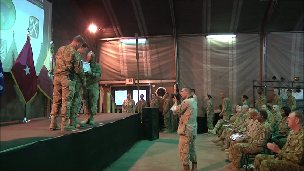 DVIDS - Video - 16th Sustainment Brigade combat patch ceremony