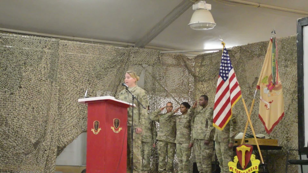 DVIDS - Video - National Anthem for Bravo Company, 427th Brigade ...