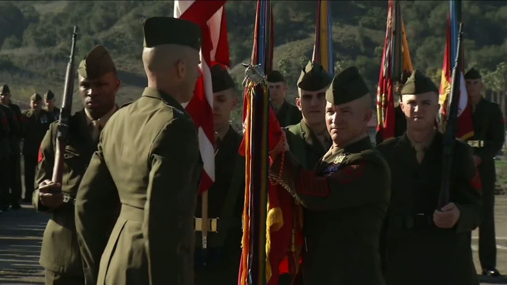 DVIDS - Video - 1st Marine Regiment Battle Streamers Re-dedication Ceremony
