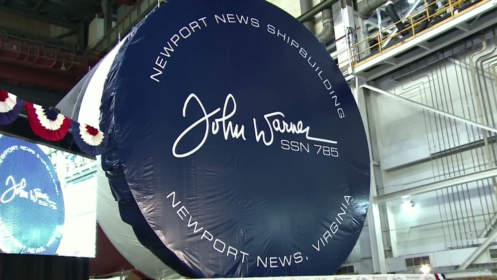 DVIDS - Video - John Warner (SSN 785) Keel Laying Ceremony