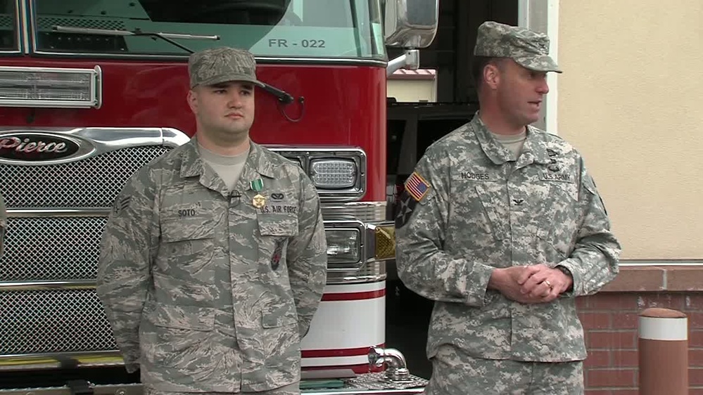 DVIDS - Video - Airman Selected as Army Firefighter of the Year.