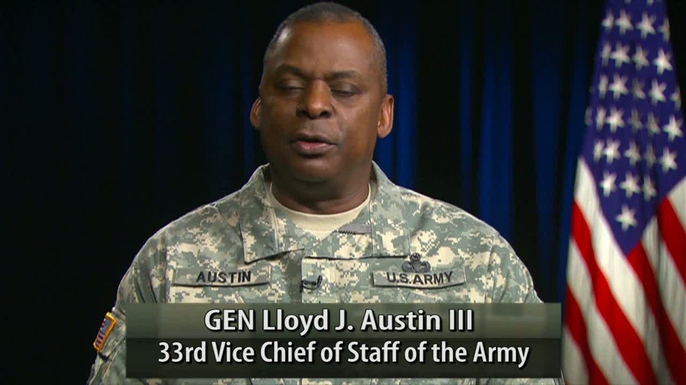 DVIDS - Video - General Lloyd J. Austin III, the 33rd Vice Chief of ...