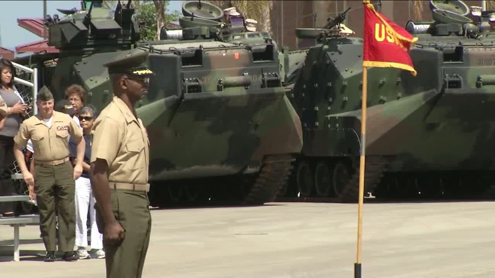 DVIDS - Video - 3rd Assault Amphibian Battalion welcomes new commander ...