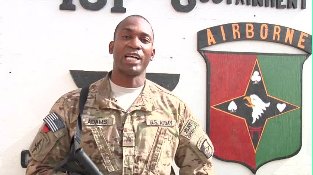 DVIDS - Video - SGT Antwan Adams Sports Shout Out
