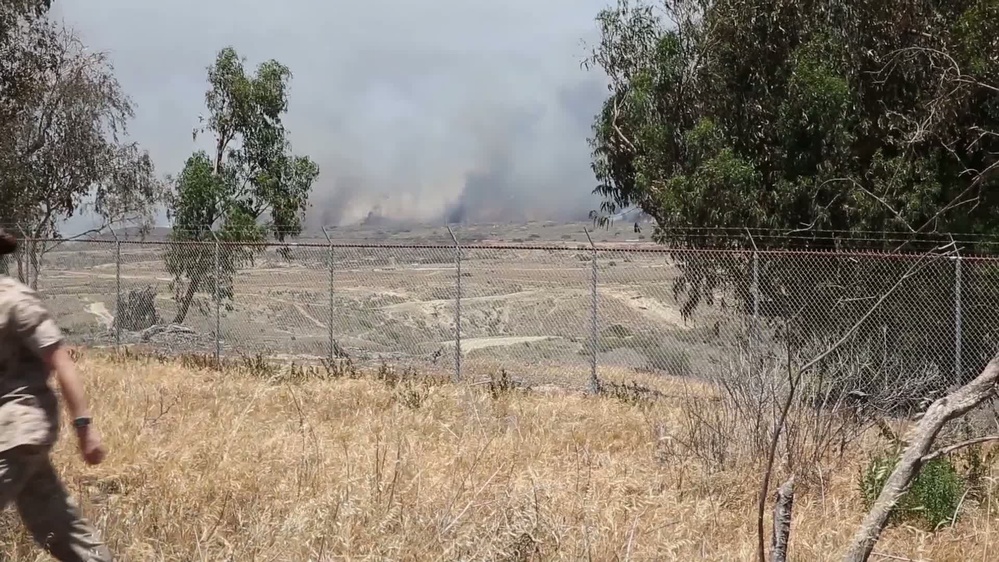 DVIDS - Video - Camp Pendleton wildfire B-roll