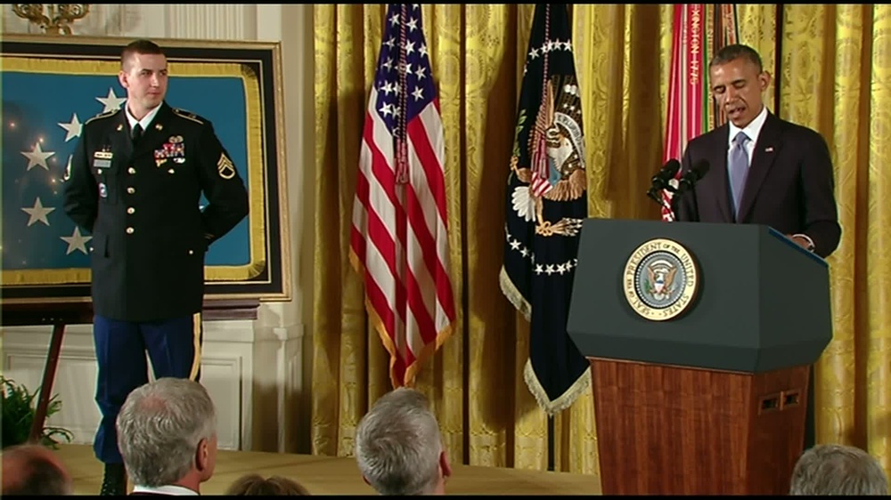 DVIDS - Video - Ryan Pitts Medal of Honor ceremony