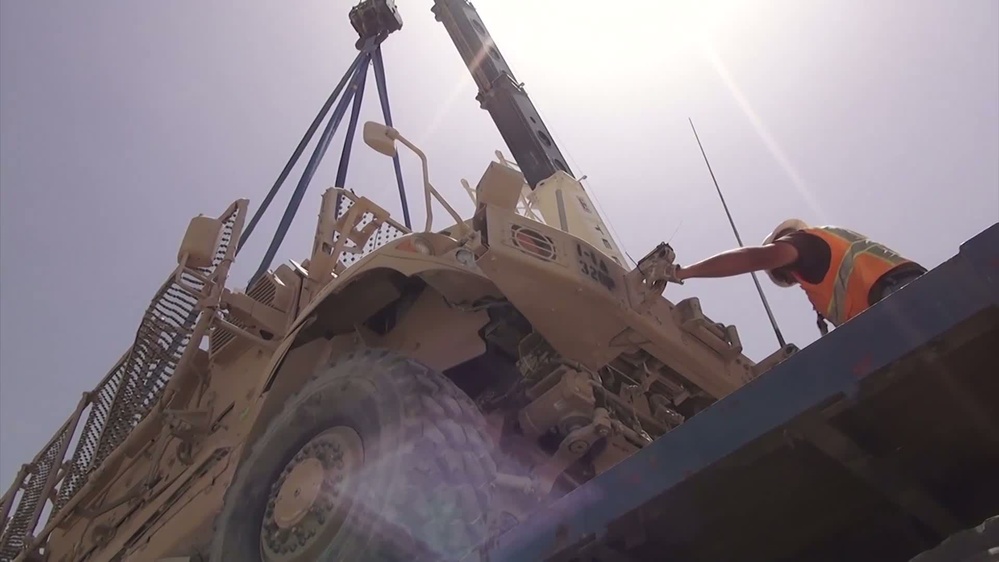 DVIDS - Video - MRAPS Leave FOB Apache