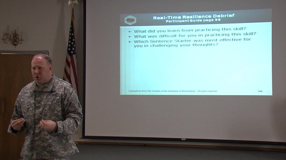 DVIDS - Video - Master Resilience Trainer Real Time Resilience