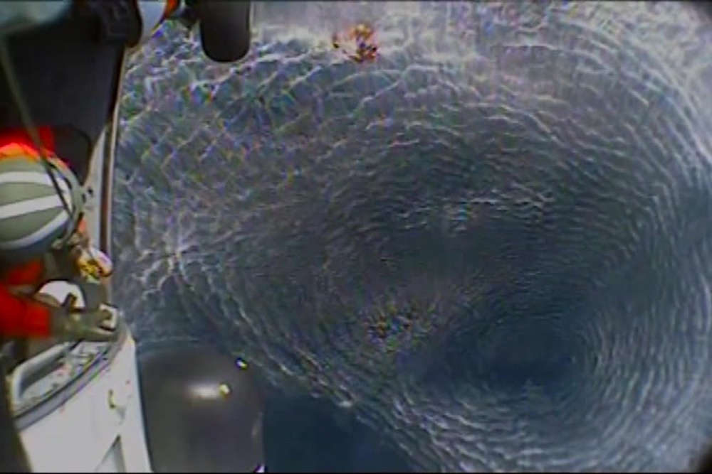 Dvids Video Coast Guard Rescues 3 Mariners From Life Raft Near