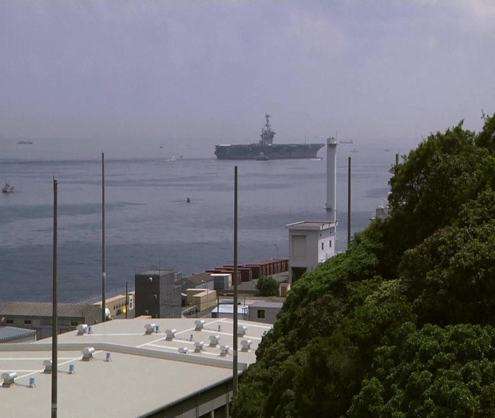 DVIDS - Video - USS George Washington Leaves Japan Broll