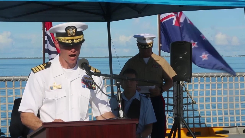 DVIDS - Video - Captain Meyer Discusses Millinocket Landing in Kirabati