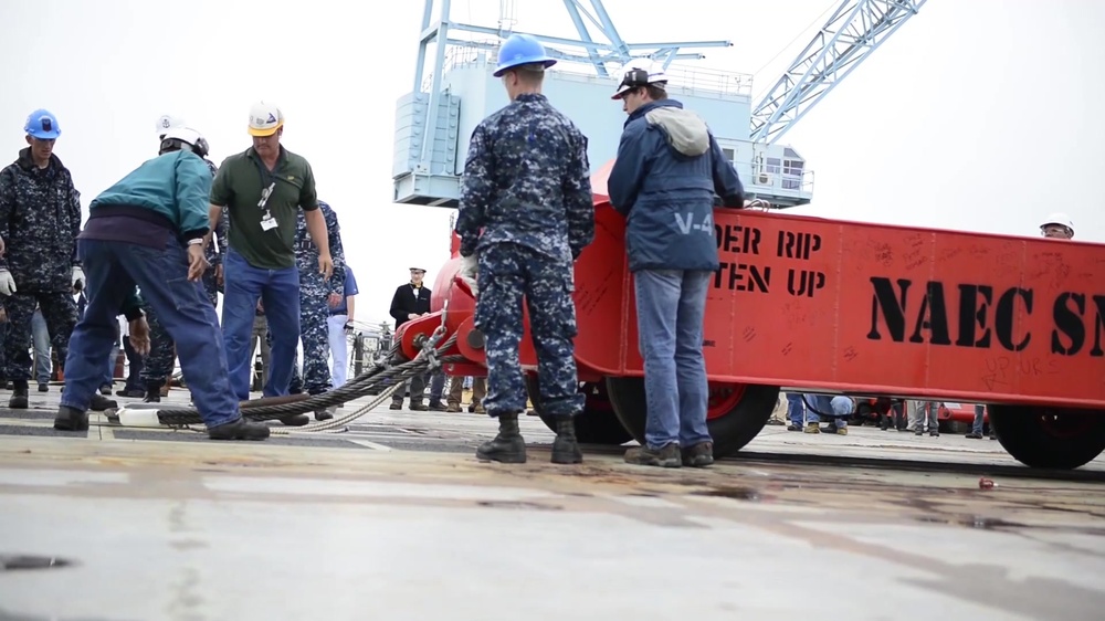 DVIDS - Video - EMALS dead load testing begins aboard PCU Gerald R ...