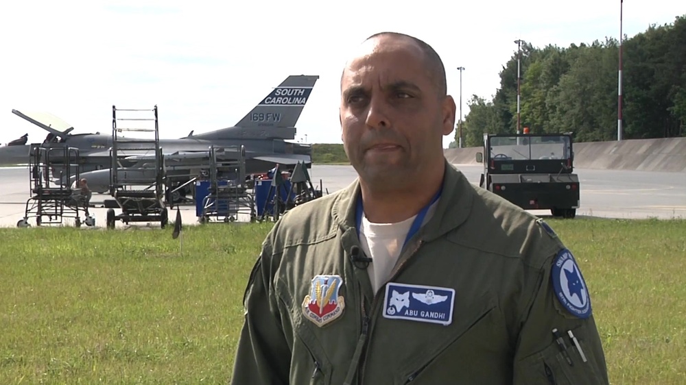 DVIDS - Video - OAR Interview of Lt. Col. Akshai Gandhi, 157th FS/CC