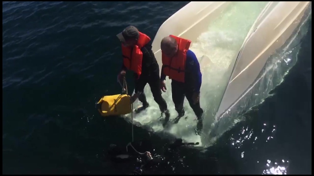 Dvids Video Coast Guard Rescues 2 Divers After Boat Capsizes
