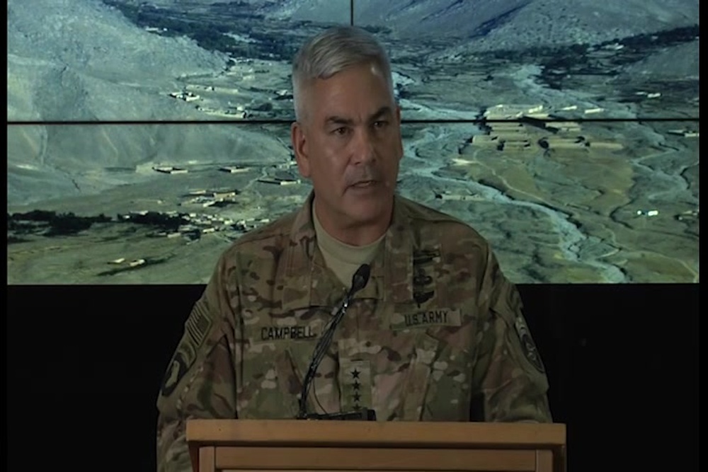 DVIDS - Video - Gen. John F. Campbell's statement at the RS press ...