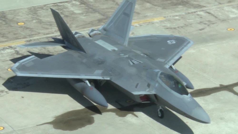 DVIDS - Video - F-22 Fly Over at Osan Air Base - Alliance Show of Force