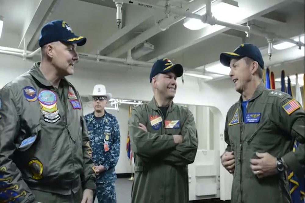 DVIDS - Video - Vice Admiral Mike Shoemaker, visits USS Ronald Reagan ...