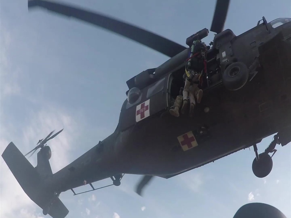 DVIDS - Video - Hoist view from the rotor wash