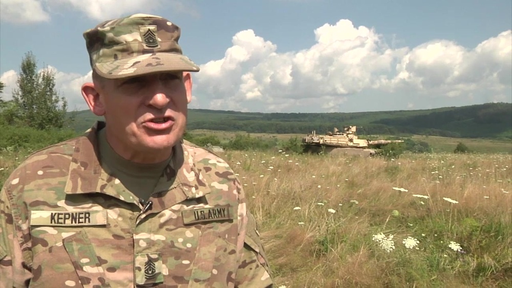 DVIDS - Video - ARNG Command Sgt. Maj. visits troops in Romania