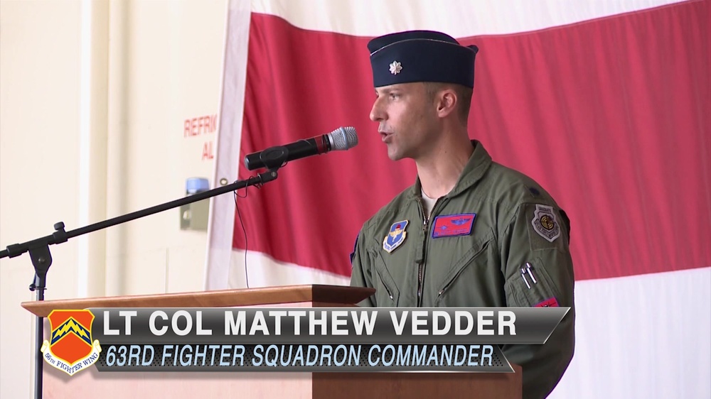 DVIDS - Video - 63rd Fighter Squadron Activation and Assumption of Command
