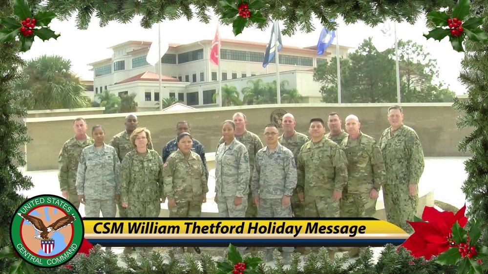 DVIDS - Video - CENTCOM CSM Holiday Message