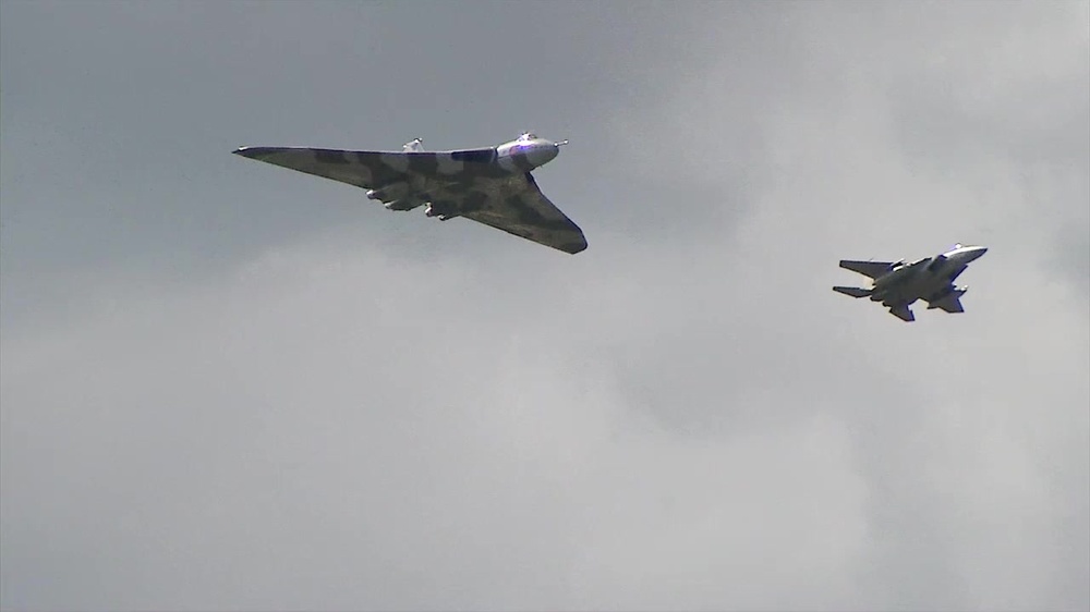 DVIDS - Video - Vulcan/F-15 Fly-over
