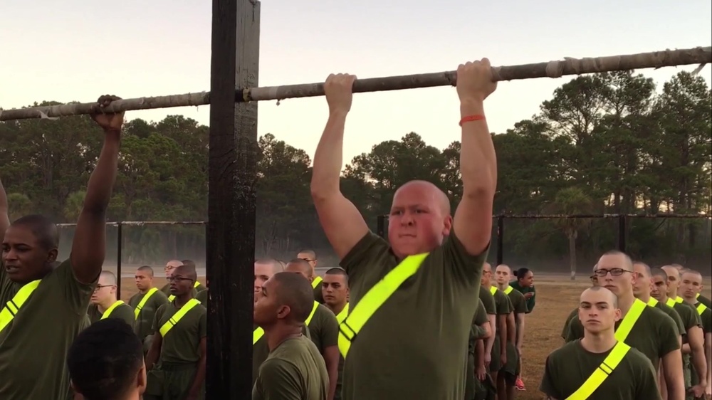 DVIDS - Video - Marine Recruits Pass First Test, Begin Training on ...
