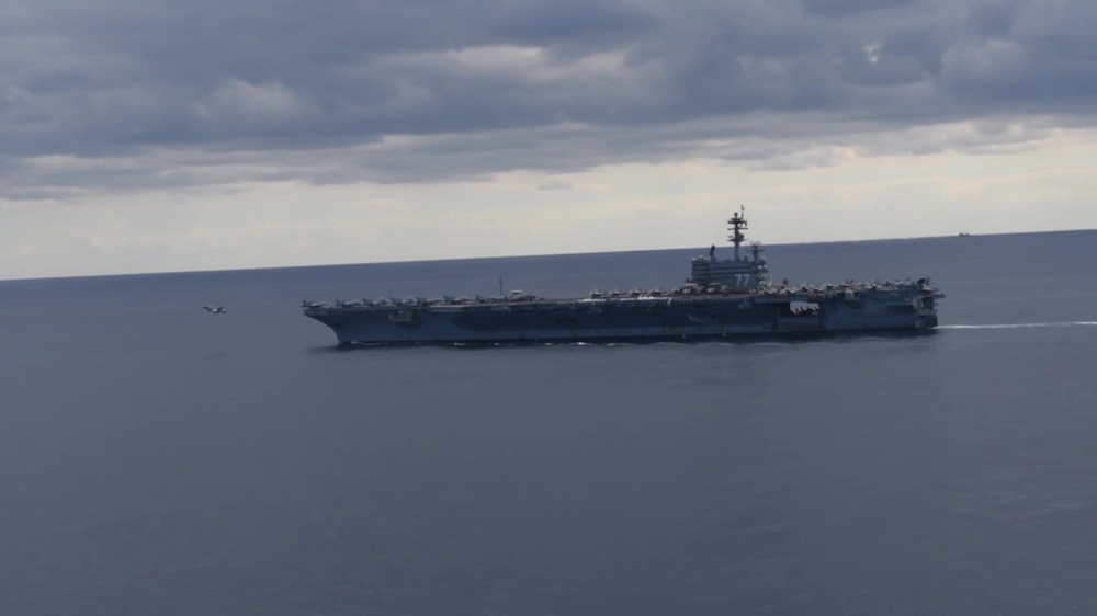 DVIDS - Video - An Aerial View of the Aircraft Carrier USS George H.W. Bush