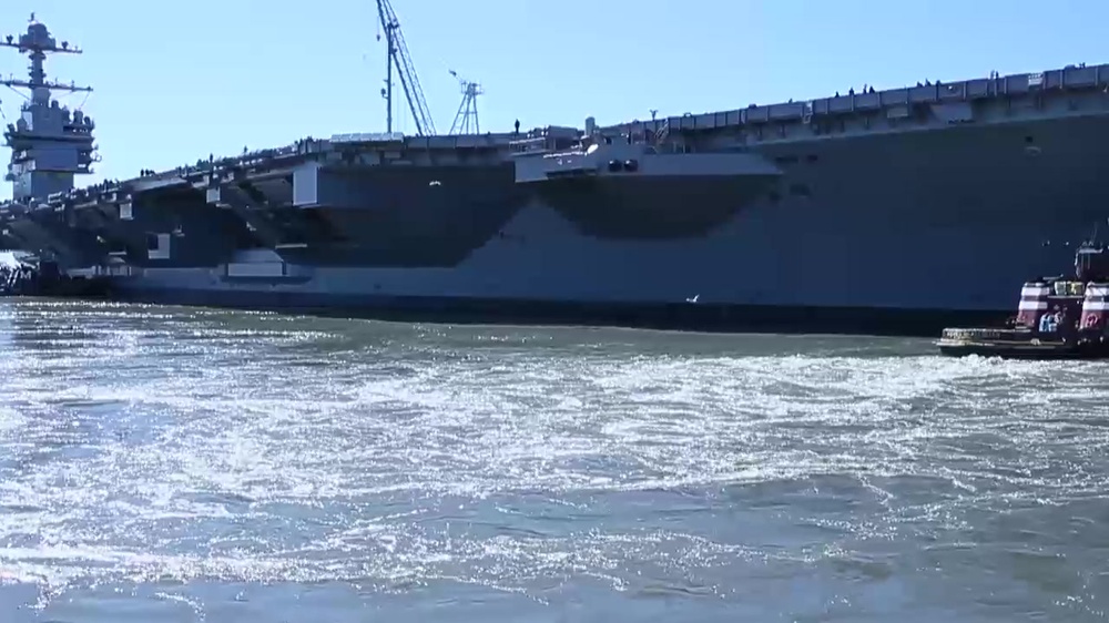 DVIDS - Video - PCU Gerald R. Ford (CVN 78) Begins Builder's Sea Trials