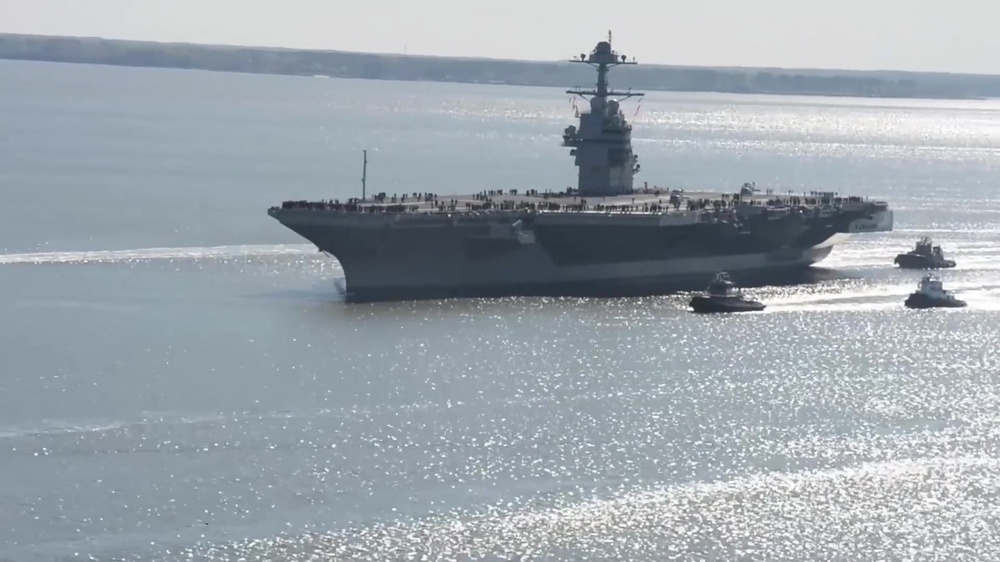 DVIDS - Video - PCU Gerald R. Ford (CVN 78) underway for sea trials