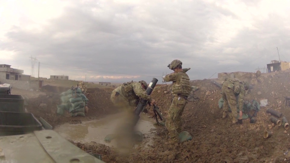 DVIDS - Video - 82nd Airborne mortars support Iraqi security forces ...