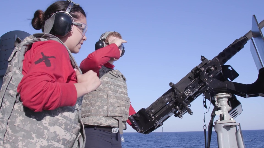 DVIDS - Video - Sailors Fire .50 Cal Machine Gun