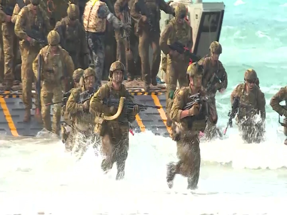 DVIDS - Video - Beach landing of troops and equipment at Shoalwater Bay ...