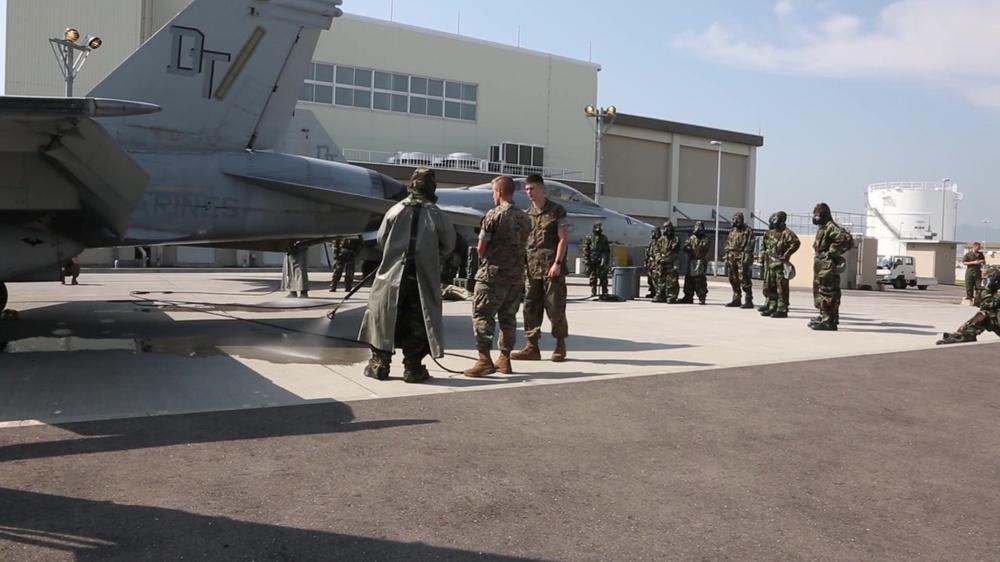 DVIDS - Video - CBRN conducts aircraft decontamination