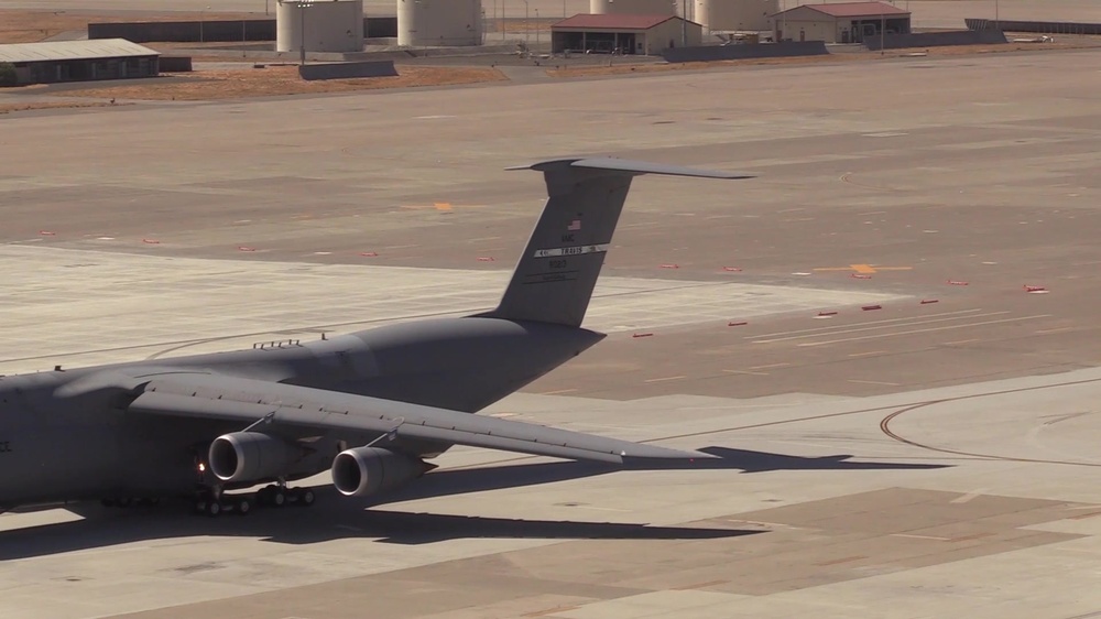 DVIDS - Video - Travis AFB C-5 departs home station