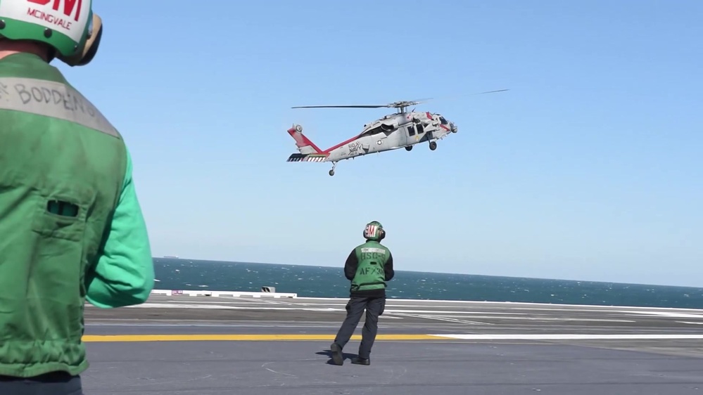 DVIDS - Video - Helicopter operations on the flight deck