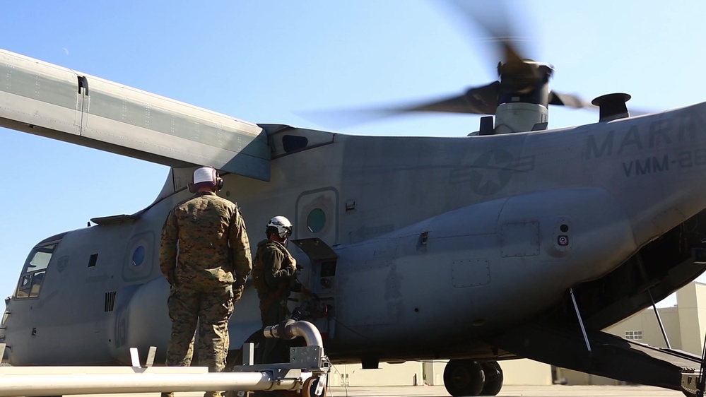 DVIDS - Video - MCAS Iwakuni utilizes ADFS for first MV-22 hot refuel B ...