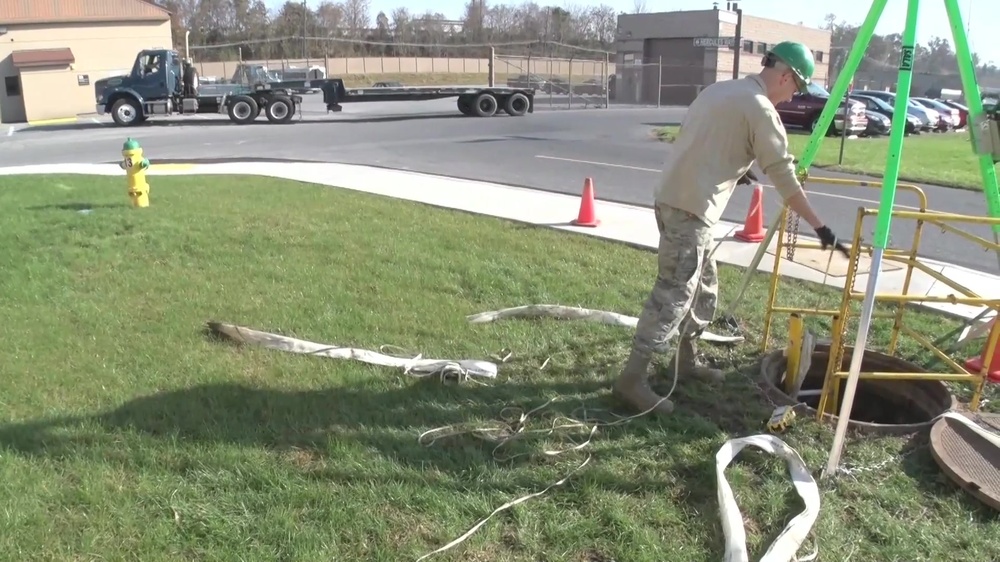 DVIDS - Video - 211th EIS works in manholes