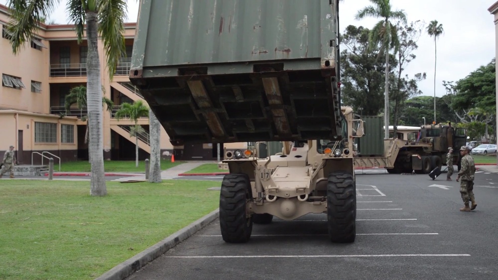 DVIDS - Video - Bronco Brigade Tricon Container Loading B-roll
