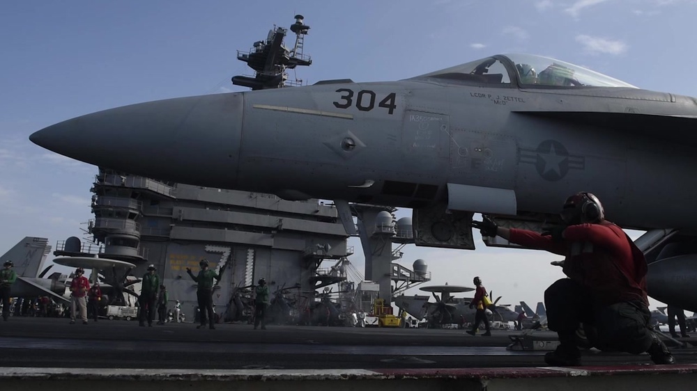 DVIDS - Video - USS Theodore Roosevelt Commences Combat Flight Operations